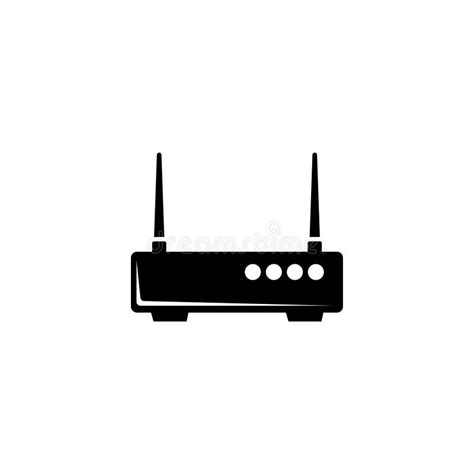 Wifi Router Network Modem Flat Vector Icon Stock Illustration Illustration Of Gateway Domain