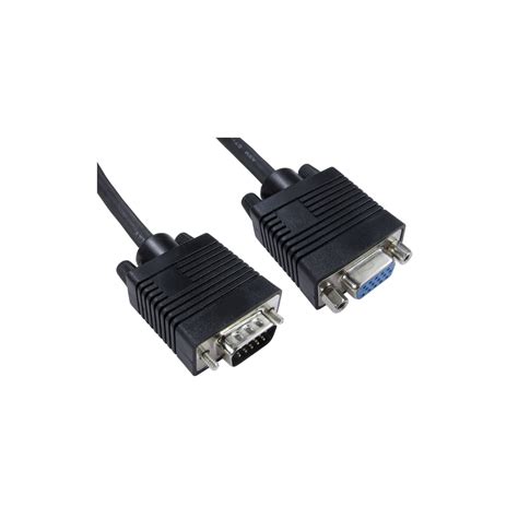 Cables Direct 10m Svga Extension Cable In Black Cdex 230k Ccl