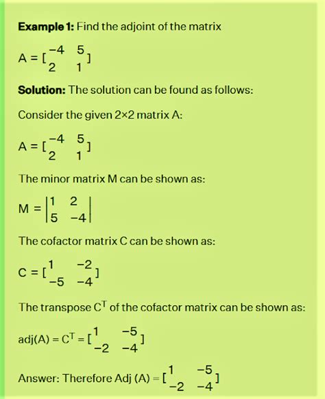 Adjoint Of A Matrix Inverse Of A Matrix Adjoint Of A Matrix 3x3