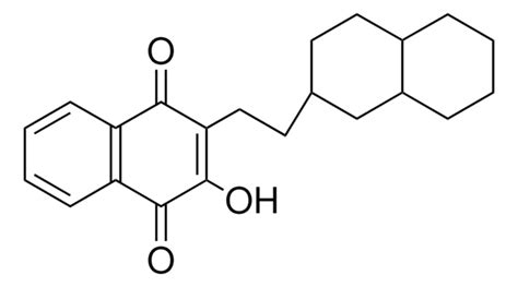 Q324 2 2 Decahydronaphth 2 Ylethyl 3 Hydroxy 14 Naphthoquinone