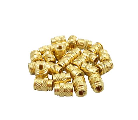 Qty 100 M6 6mm M6 10 Long Metal Threaded Heat Set Screw Inserts For 3d