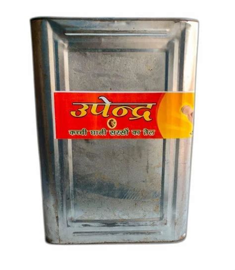 15 L Kachi Ghani Mustard Oil At 2799 Tin Mustard Oil In