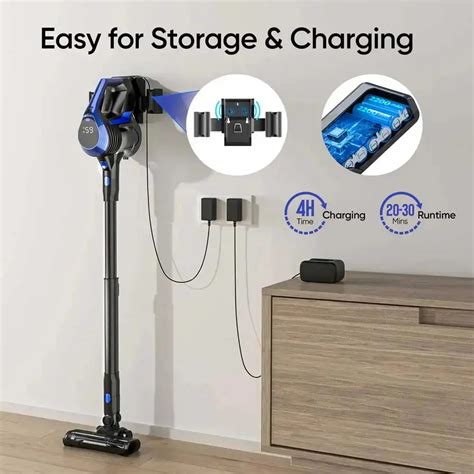 Moosoo Xc1 Blue Multi Surface Vacuum With Large Led Display
