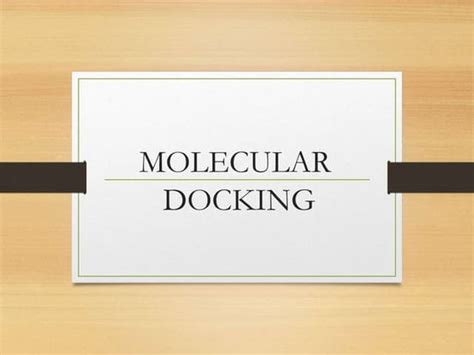 Autodock Made Easy With Mgl Tools Molecular Docking Pdf