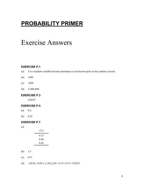 Probability Primer Principles Of Econometrics