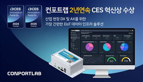 산업용 데이터 인프라 솔루션 컨포트랩 2년 연속 Ces 혁신상 수상 플래텀
