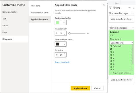 Customize Powerbi Custom Themes In Powerbi Desktop Or With Json