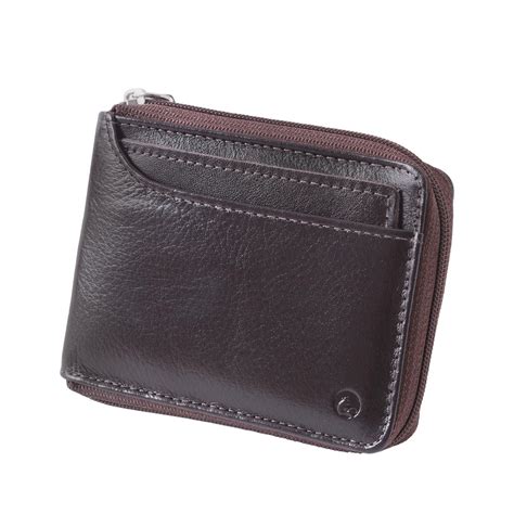Carteira Masculina Couro Legítimo Com Zíper Couro50 188 Em Promoção Na