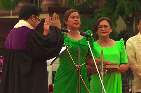 Sara Duterte Takes Oath As 15th Vice President Cebu Daily News
