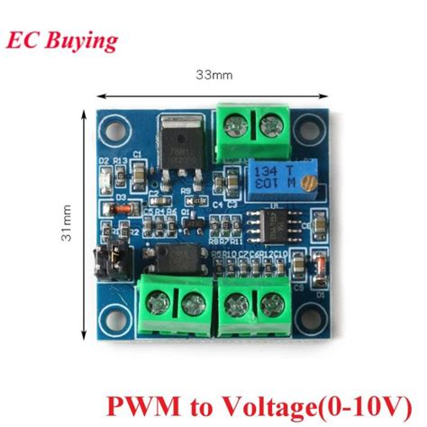 Voltage To PWM Converter Module 0 100 To 0 5V 0 10V Digital To Analog Signal PWM Adjustable
