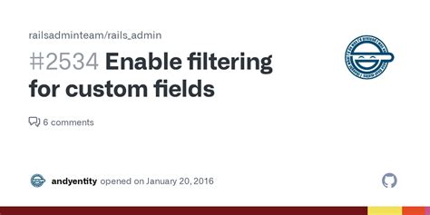 Enable Filtering For Custom Fields Issue 2534 Railsadminteam Rails