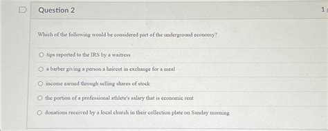 solved question 2which of the following would be considered
