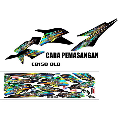 Jual STIKER DECAL SETIKER MOTOR HONDA CB 150R OLD LOKS STRIPING