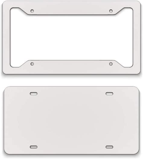 Personalized Car Taglicense Plate Frame 2 Blanks 1 License Plate