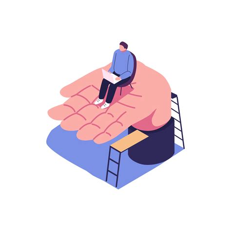 Palm Holds People Concept Of Employee Care Well Being At Work Or In