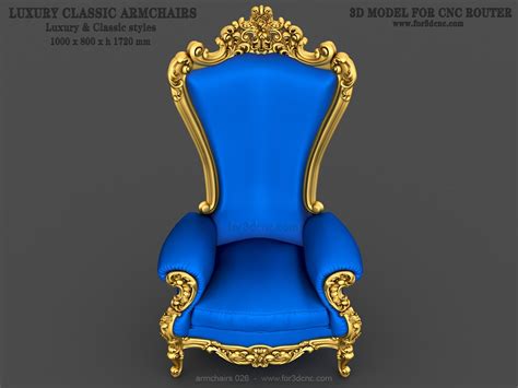 Armchairs 026 Stl 3d Model For Cnc 3d Stl Model For Cnc Stl