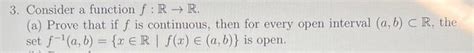 Solved 3 Consider A Function F RR A Prove That If F Is Chegg Com