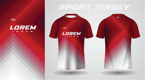 Red Shirt Sport Jersey Design 10843307 Vector Art At Vecteezy