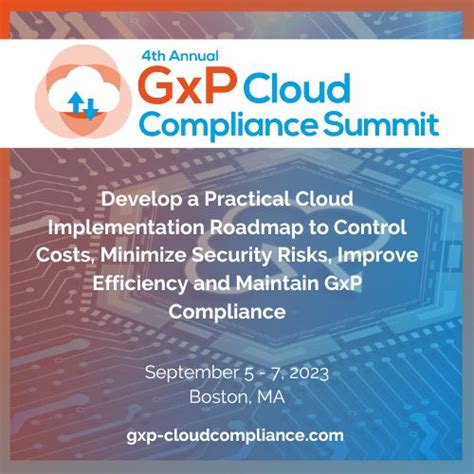 4th Gxp Cloud Compliance Summit