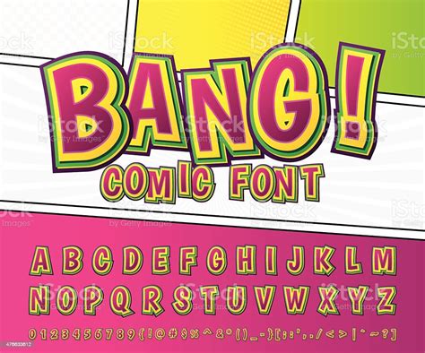 센첸 Comic 서체가 벡터 알파벳 스타일 팝아트 2015년에 대한 스톡 벡터 아트 및 기타 이미지 2015년 3차원 형태