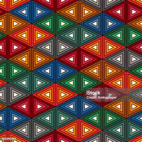 현대 그리드 패턴 삼각형 모티프 반복되는 기하학적 인물 선 장식 현대 추상적 배경 매끄러운 표면 설계 민족 스타일의 벽지 디지털 종이 섬유 인쇄 0명에 대한 스톡 벡터 아트