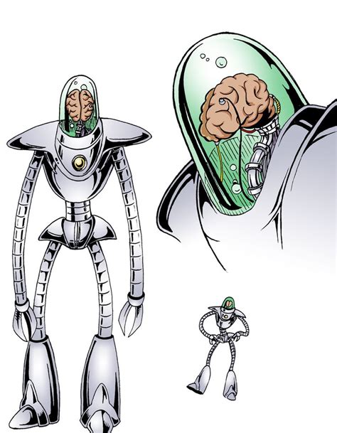 A Cool Day The Earth Stood Still Stylized Brain Powered Robot Doesnt