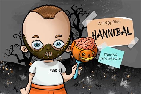 Hannibal Lecter Halloween Sublimation Design Digital Etsy