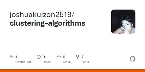 Github Joshuakuizon2519clustering Algorithms
