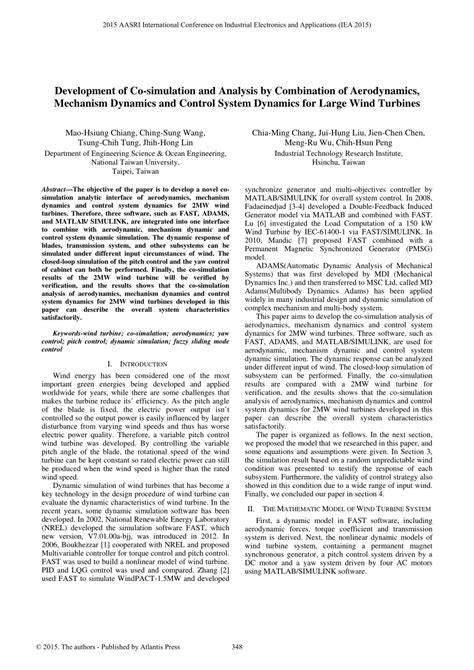 pdf development of co simulation and analysis by combination of