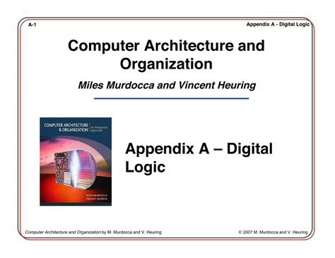 pdf a 1 appendix a digital logic computer architecture and