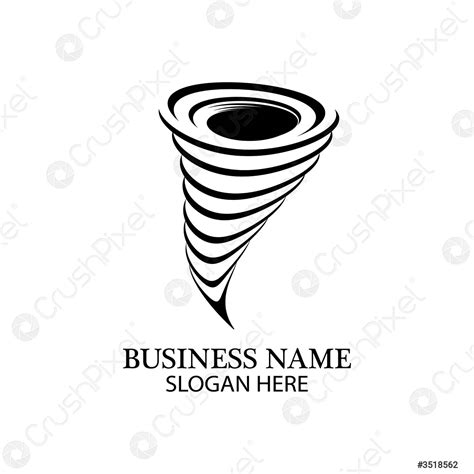 Tornado Symbol Vector Illustration Stock Vector 3518562 Crushpixel