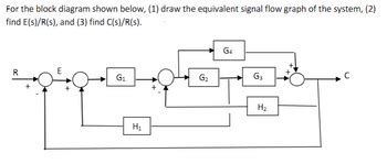 Answered Signal Flow Graph Bartleby