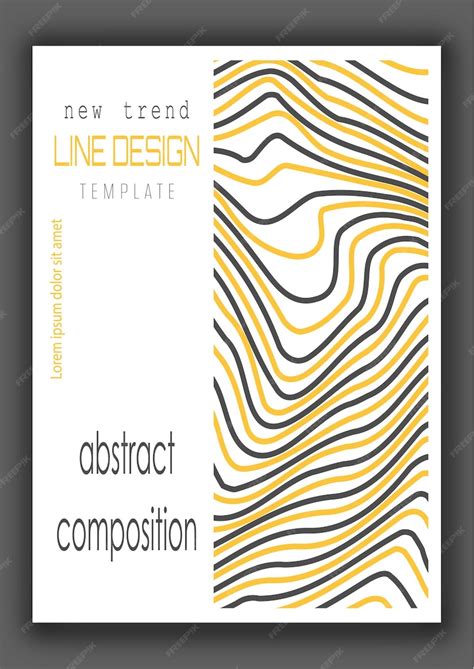 Premium Vector Background Of Wavy Lines Abstract Template For The