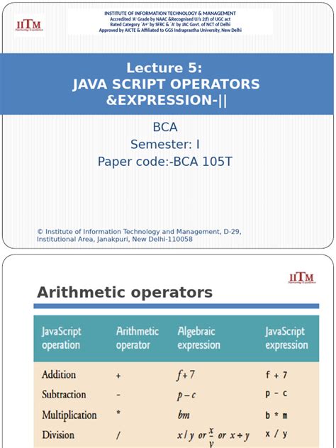 Lecture 5 Operators Pdf