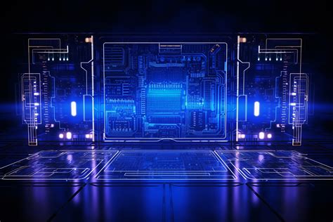 Blue Tech Background Graphic By Motin · Creative Fabrica