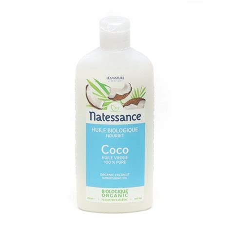 Natessance Huile De Coco Bio Soin Des Cheveux Hydratation