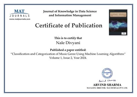 Divyani Nale On Linkedin 🎉🎉 I Am Thrilled To Announce The Publication