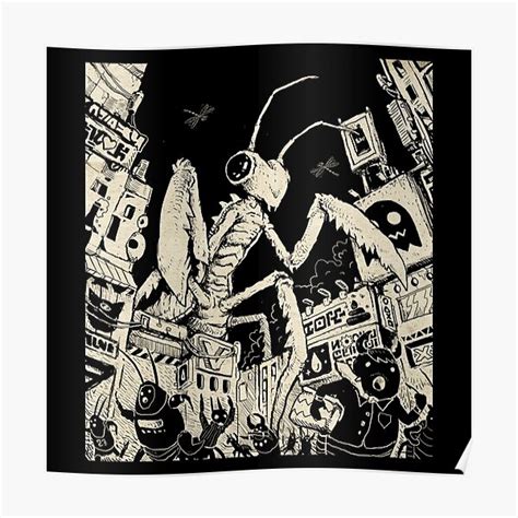 Mantis Zilla Poster For Sale By Grizzzzy Redbubble