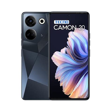 TECNO Camon 20 Black (8GB +256 GB) 64MP RGBW Rear Camera 6.67 FHD+ Big ...