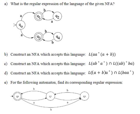 Solved A What Is The Regular Expression Of The Language Of Chegg