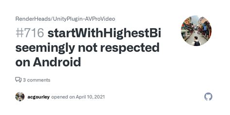 Startwithhighestbitrate Seemingly Not Respected On Android · Issue 716