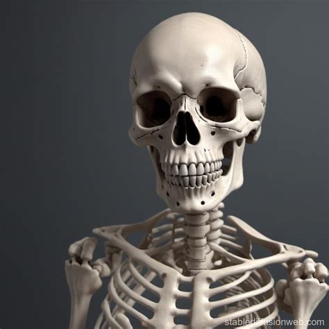 Hand Skeleton Peering Towards Camera Stable Diffusion Online