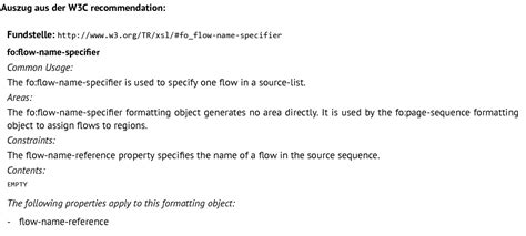 Xsl Fo Foflow Name Specifier Data2type Gmbh
