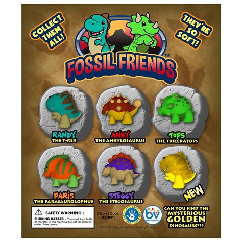 Fossil Friends Double Sided Printed Display 6″ X 5″ Brand Vending