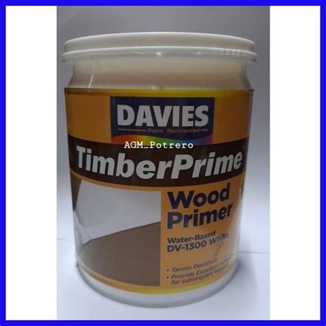 DAVIES WATER BASED WOOD PRIMER WHITE LITER Shopee Philippines