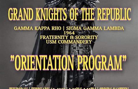 GAMMA KAPPA RHO SIGMA GAMMA Orientation And Recruitment University