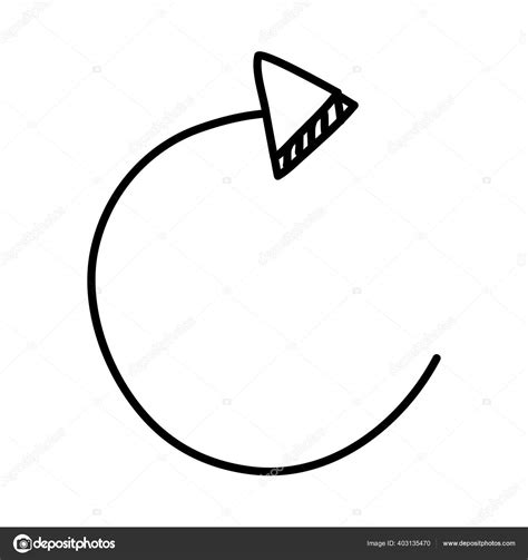 arrow thin direction reload line style icon stock vector by ©yupiramos