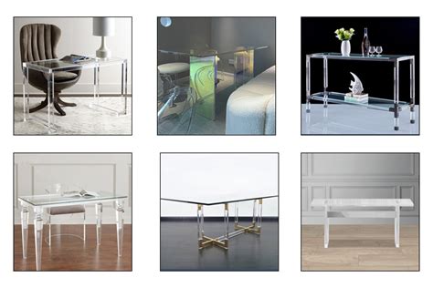 Clear Acrylic Writing Deskacrylic Office Console Acrylic Office Table