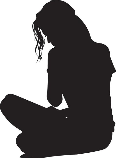 Sad Girl Silhouette