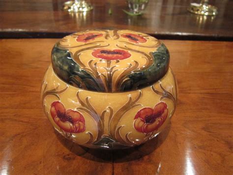 Mcintrye Moorcroft Florian Screw Top Lidded Jar Sturmans Antiques